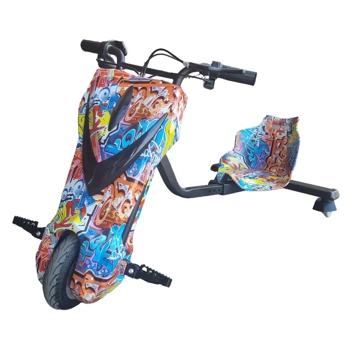 Tricicleta Electrica Drift pentru copii - Desen Grafitti ️ Alfarad.ro