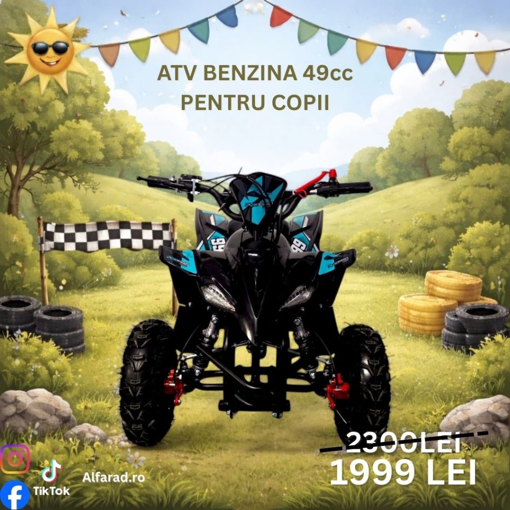 ATV Pentru Copii KXD ProGermany Raptor 49cc 2 Timpi - Alfarad